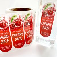 China Vinyl  Durable Self-Adhesive Waterproof Custom Labels with UV Protection Easy Peel for Cherry Fruit and Bottles/Jars for sale