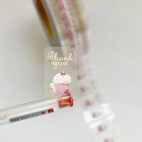 China High Quality Personalized Transparent Waterproof Vinyl Adhesive Sticker Labels UV Printed for Beverages & Perfumes Cup Use for sale