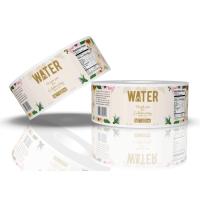 China Custom Print Durable Waterproof Labels Sticker Logo Printed Long-lasting Adhesive Water Beverage Bottle Label Sticker Roll for sale