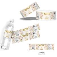 China Custom Transparent White PVC Vinyl Self-Adhesive Logo Sticker Waterproof Scratch-Off Water Bottle Packaging Label for Wholesaler for sale