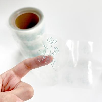 China Custom Clear Transparent Oil Proof Hot Stamping Self Adhesive Waterproof Cosmetic Perfume Shampoo Bottles Logo Label Stickers for sale