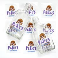 China Customized  Ice-cream Brand Label Clear Printing Waterproof Transparent Logo for Bottle for sale