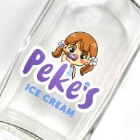 China Customized  Ice-cream Brand Label Clear Printing Waterproof Transparent Logo for Bottle for sale
