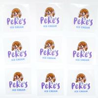 China Customized  Ice-cream Brand Label Clear Printing Waterproof Transparent Logo for Bottle for sale