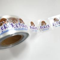 China Customized  Ice-cream Brand Label Clear Printing Waterproof Transparent Logo for Bottle for sale