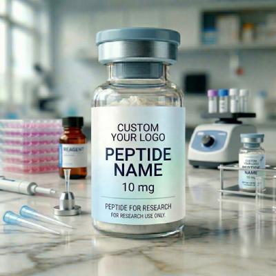 China Custom 3ml 5ml 10ml Peptide Packaging Labels Health Products Bottle Adhesive Labels Personalized Vial Vinyl Stickers Labels for sale