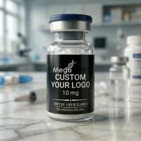 China Custom Oem Odm 10ml 3ml Vinyl Cosmetic Packaging Labels Peptide Powder Vial Labels for Lab Research Use for sale