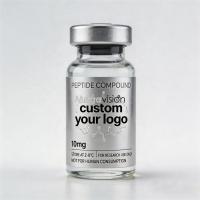 China Custom Waterproof Vinyl Self Adhesive Sticker Roll Product Stickers for Peptide 3ml 10ml Vials Small Glass Bottle Packing Labels for sale