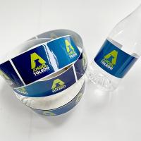 China Custom Print Brand Waterproof Vinyl Water Bottle  Label Stickers Adhesive Juice Bottle Packing Label Sticker Roll Wholesale for sale