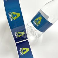 China Custom Print Brand Waterproof Vinyl Water Bottle  Label Stickers Adhesive Juice Bottle Packing Label Sticker Roll Wholesale for sale