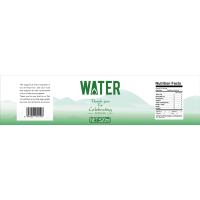 China Custom Sticker Printing Mineral Water Bottle Label Neck Packaging Waterproof Label Sticker for Water Bottle for sale