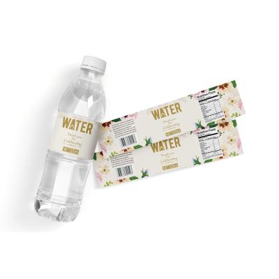 China Custom Vinyl Sticker for Beverage Bottle Clear Transparent Label for sale