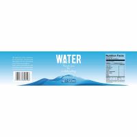 China Custom Logo Printing Mineral Self-adhesive Sticker Waterproof Spring Juice Water Drinks Bottle Pvc Packaging Label Sticker Roll for sale