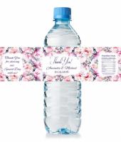 China Custom Logo Printing Mineral Self-adhesive Sticker Waterproof Spring Juice Water Drinks Bottle Pvc Packaging Label Sticker Roll for sale