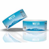 China Custom Logo Printing Mineral Self-adhesive Sticker Waterproof Spring Juice Water Drinks Bottle Pvc Packaging Label Sticker Roll for sale
