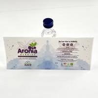 China Customized Synthetic Paper Spot Glossy UV Logo Design Waterproof Matte Foundation Private Juice Water Beverages Sticker Label for sale
