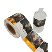 China Custom logo Design Luxury Printed Juice Water Bottle Label Packaging Label Gold Foil Stamping Rich Texture Sticker for sale