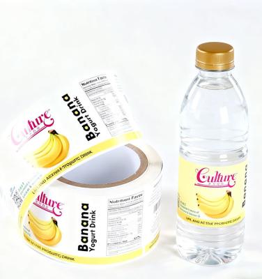 China Custom Waterproof Adhesive Personalized Juice Bottle Waterproof Packaging Label Vitamin Enhanced Water Label for sale