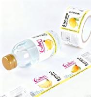 China Custom Waterproof Adhesive Personalized Juice Bottle Waterproof Packaging Label Vitamin Enhanced Water Label for sale
