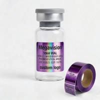 China Custom Digital Printing Hologram Easy Removal Waterproof Laboratory Vial Packaging Label Permanent Adhesive for sale