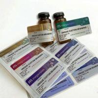 China Custom logo Holographic Vinyl Sticker Labels for 5ml 10ml Vial Packaging Waterproof Adhesive Label for Lab Glass Bottle for sale