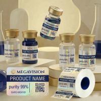 China Personalized Multi Color Holographic Waterproof Adhesive Sticker Label for 2ml 3ml Vial Glass Bottle Packaging Labels for sale