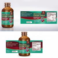 China Custom Waterproof Cough Syrup Bottle Label Self Adhesive Sticker Packaging Labels for sale