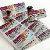 China Custom Logo 3ml 5ml 10ml Vial Holographic Label with Temperature Resistance Strong Adhesive Vinyl Sticker for Lab Glassware for sale