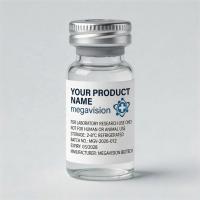 China Custom Logo 3ml 5ml 10ml Vial Holographic Label with Temperature Resistance Strong Adhesive Vinyl Sticker for Lab Glassware for sale