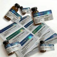 China Factory Supply 3ml 5ml 10ml Glass Bottle Holographic Label Waterproof Vinyl Sticker for Laboratory Vial Packaging for sale