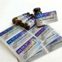 China Custom Printed Vial Holographic Sticker Label for 3ml 5ml 10ml Glass Bottle Strong Adhesive for Laboratory Research for sale