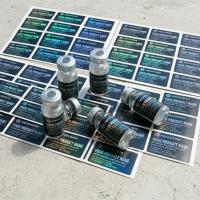 China Custom Holographic Vinyl Sticker for 3ml 10ml Vial Bottle Strong Adhesive Waterproof Label for Lab Research for sale