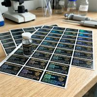 China Factory Personalized Custom 3ml 5ml 10ml Waterproof Glass Bottle Adhesive Packaging Vial Sticker Label Customization for sale