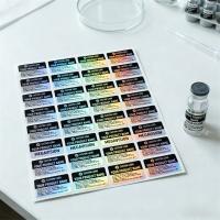 China Custom Printing Label Waterproof Vinyl Self Adhesive Custom Logo Sticker Roll for Small Glass Vial Personalization for sale