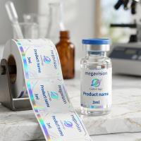 China Customized Hot Stamping Waterproof Holographic Sticker Vial Label 5ml 10ml Adhesive Sticker for sale