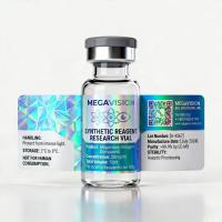 China Factory Direct 3ml 5ml 10ml Peptide Vial Labels Waterproof Strong Adhesive Hologram Sticker Labels for Glass Vial for sale