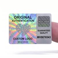China Custom 3D Laser Hologram Sticker Label Anti-Anti-ounterfeiting Glitter Stickers for sale
