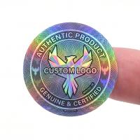 China Custom 3D Laser Hologram Sticker Label Anti-Anti-ounterfeiting Glitter Stickers for sale