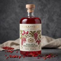 China Factory Price Low MOQ Custom Branding Deluxe Premium Wine Whisky Vodka Gin Packaging Labels Hot Stamping Gold Foil for sale