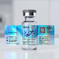 China Custom Printed Peptide Vial Glass Bottle Label 3ml 5ml 10ml Strong Adhesive Sticker Labels for Laboratory Research Only for sale