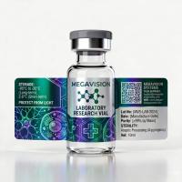 China Custom Printed Peptide Vial Glass Bottle Label 3ml 5ml 10ml Strong Adhesive Sticker Labels for Laboratory Research Only for sale