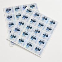 China Custom Shape Printed Hot Stamping Hologram Premium Waterproof Vinyl Labels Adhesive Sticker for 3ml 5ml 10ml Glass Vials for sale