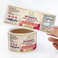 China Custom Premium Women Supplement Label Printing for Sports Nutrition Vitamin Protein and Herbal Packaging Bottles for sale