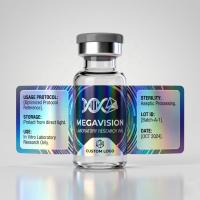 China Custom Hologram Sticker PET Self Adhesive Vial Labels for Research Use 3ml 5ml 10ml Glass Bottle for sale