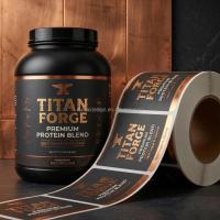 China Premium Protein Supplement Labels Custom Printing for Fitness and Nutrition Products for sale