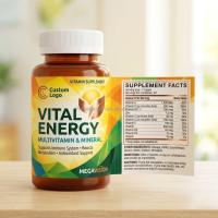 China Wholesale Custom Supplement Labels for Protein Powder Vitamin Gummies and Herbal Products for sale