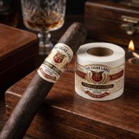 China Custom Luxury Cigar Label Bands Embossed Foil Stamped Cigar Ring Labels Factory Direct OEM Printing for sale