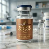 China Custom Personalized Gold Foil Waterproof Research 3ml 5ml 10ml Peptide Vial Labels for Laboratory Chemical Glass Bottles for sale