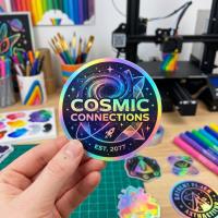 China Custom Anti-Anti-ounterfeit Hologram Qr Code Sticker Security Hologram Label Verification System for Gifts for sale