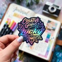 China New Arrival Ant-Anti-ounterfeit Security 3D Hologram Sticker Holographic Label for Cosmetics Skincare Customized logo Printing for sale